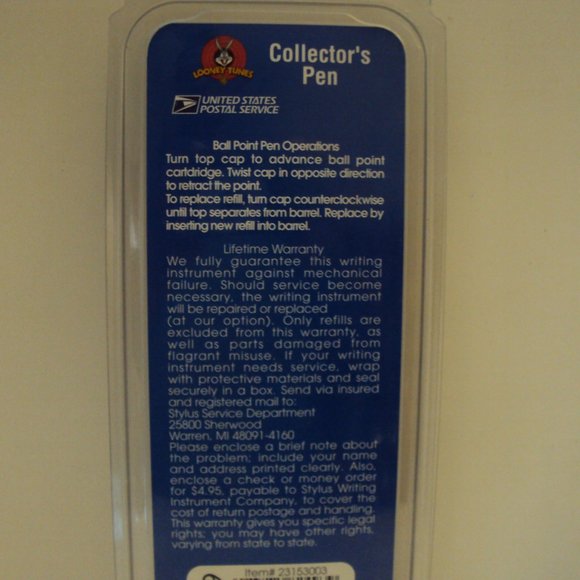 STYLUS | Office | Vintage Looney Tunes Collectors Ink Pen | Poshmark